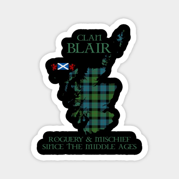 Clan Blair tartan Scotland map Saltire flag and lion rampant scottish ...
