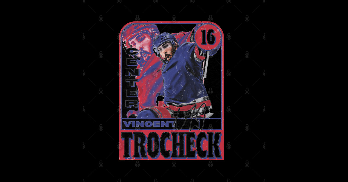 Vincent Trocheck New York R Card - Vincent Trocheck - Sticker | TeePublic