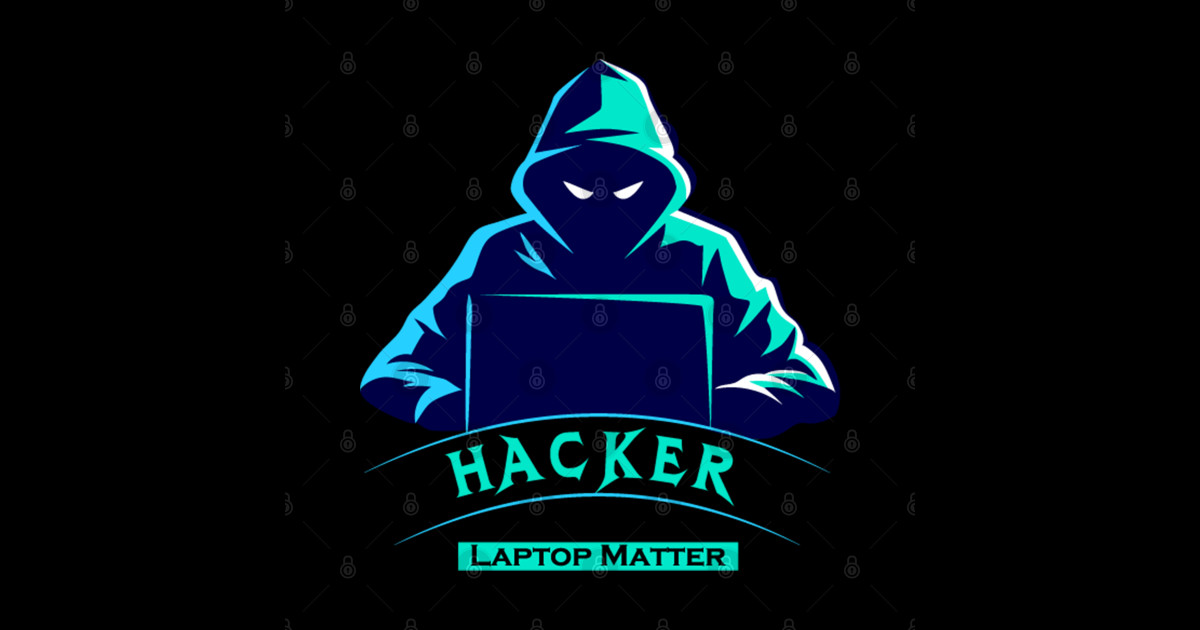 Hacker Laptop Matter - Hacker Laptop Matter - Sticker | TeePublic