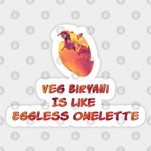 Funny Biryani memes quote Design - Food Memes - Sticker | TeePublic
