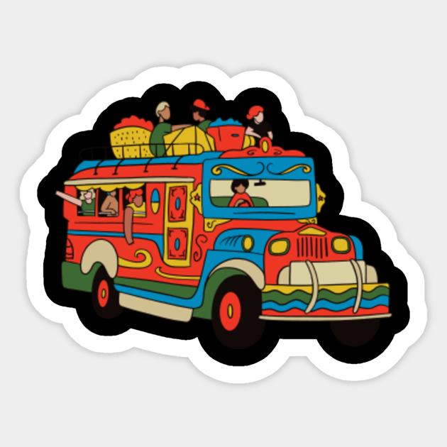 Jeepney Filipino Filipina Philippines Gift - Philippines - Sticker ...