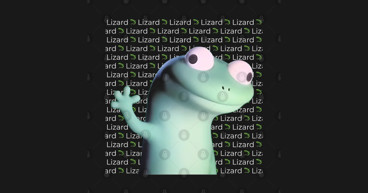 Elio Lizard Meme Funny Viral Tiktok - Lizard Meme - T-Shirt | TeePublic