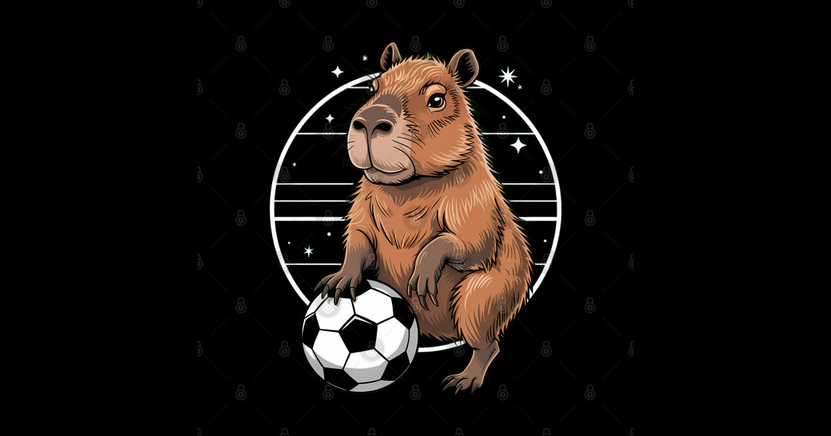 Soccer Capybara Capy Capybara Soccer Player - Soccer Capybara Capy ...