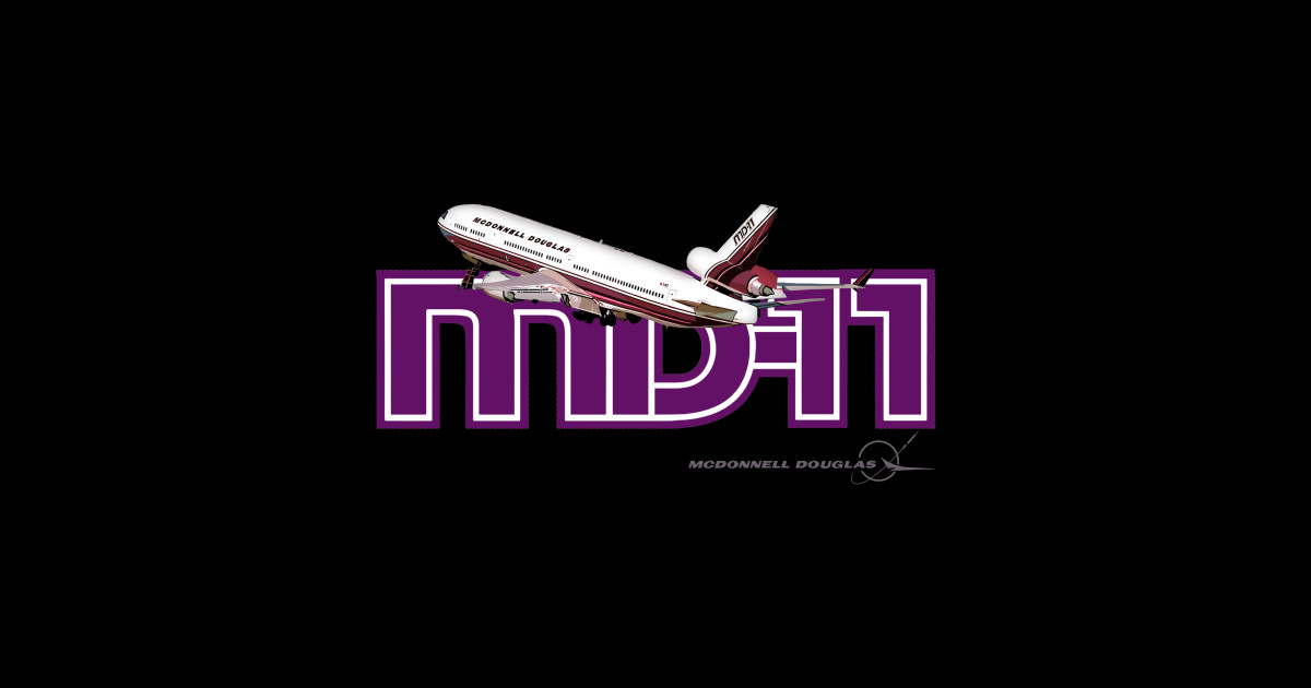 McDonnell Douglas MD-11 Prototype - Md 11 - Sticker | TeePublic