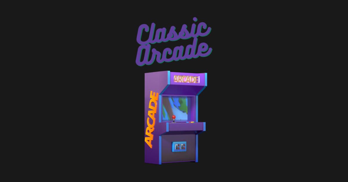 Classic Arcade Gamer Apparel - Arcade - T-Shirt | TeePublic