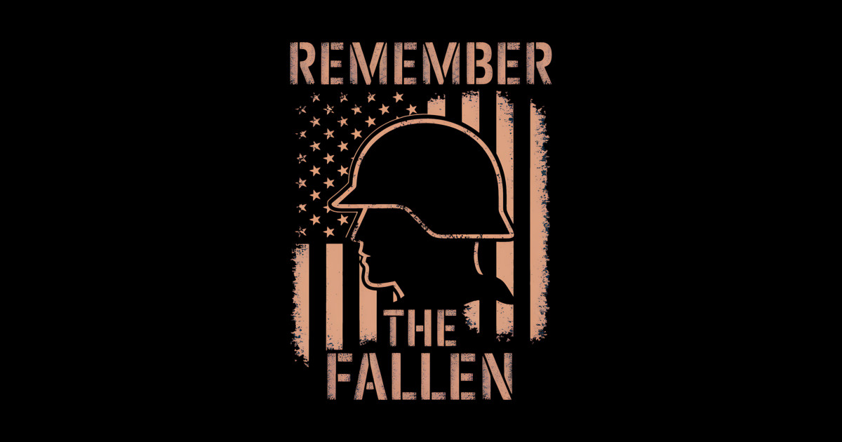 Memorial Day Remember the Fallen Soldier - Memorial Day - Pin | TeePublic