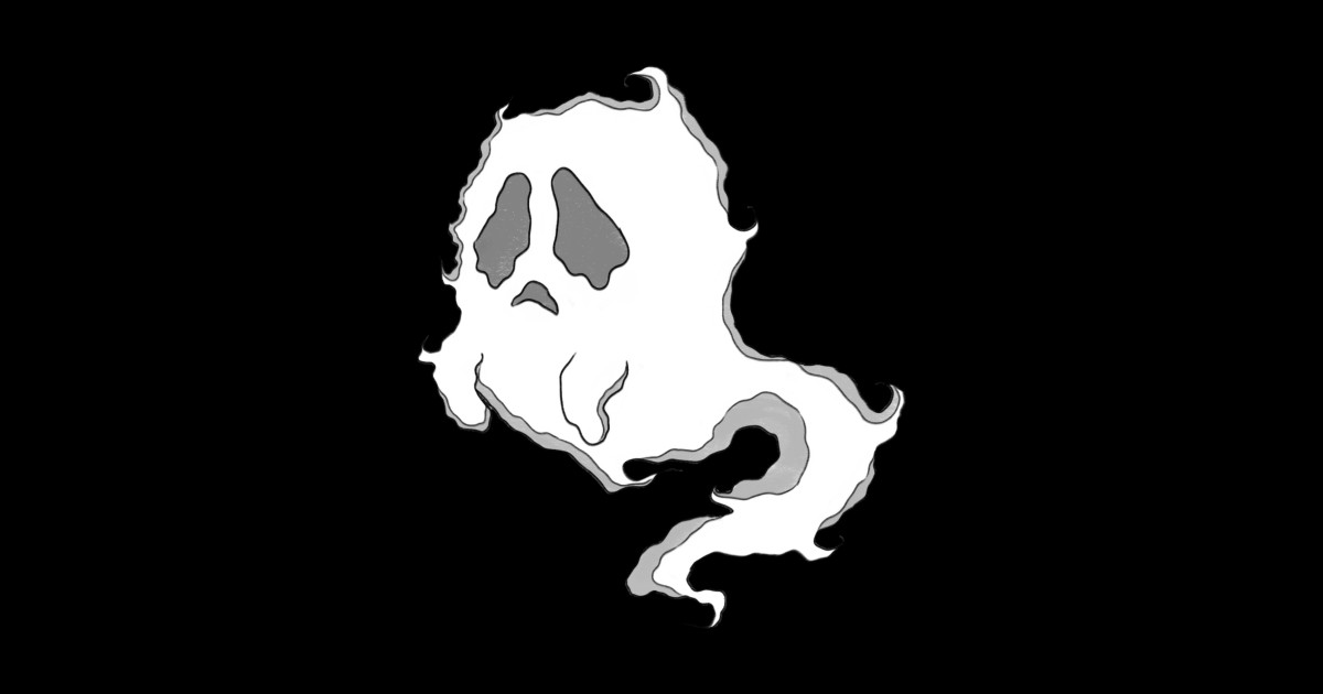 Sad ghost - Ghost - Sticker | TeePublic