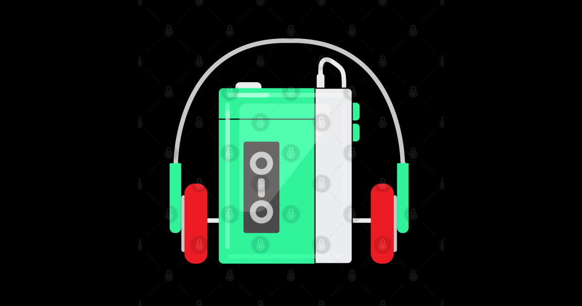 Vintage Walkman - Vector Illustration - Retro Vintage Aesthetic ...