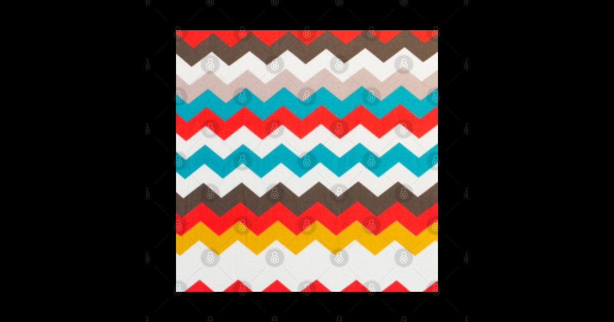 Zig Zag Mad Stripes - Abstract Digital Art - Sticker | TeePublic