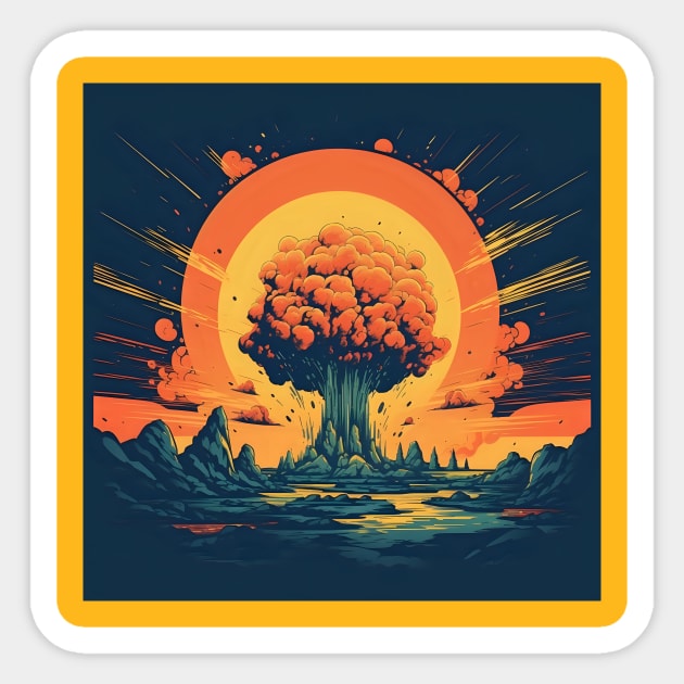 Nuclear Explosion - Nuclear Bomb - Sticker | TeePublic
