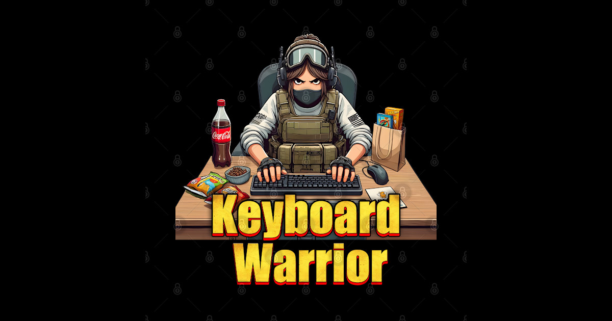 Keyboard Warrior - Keyboard Warrior - Sticker | TeePublic