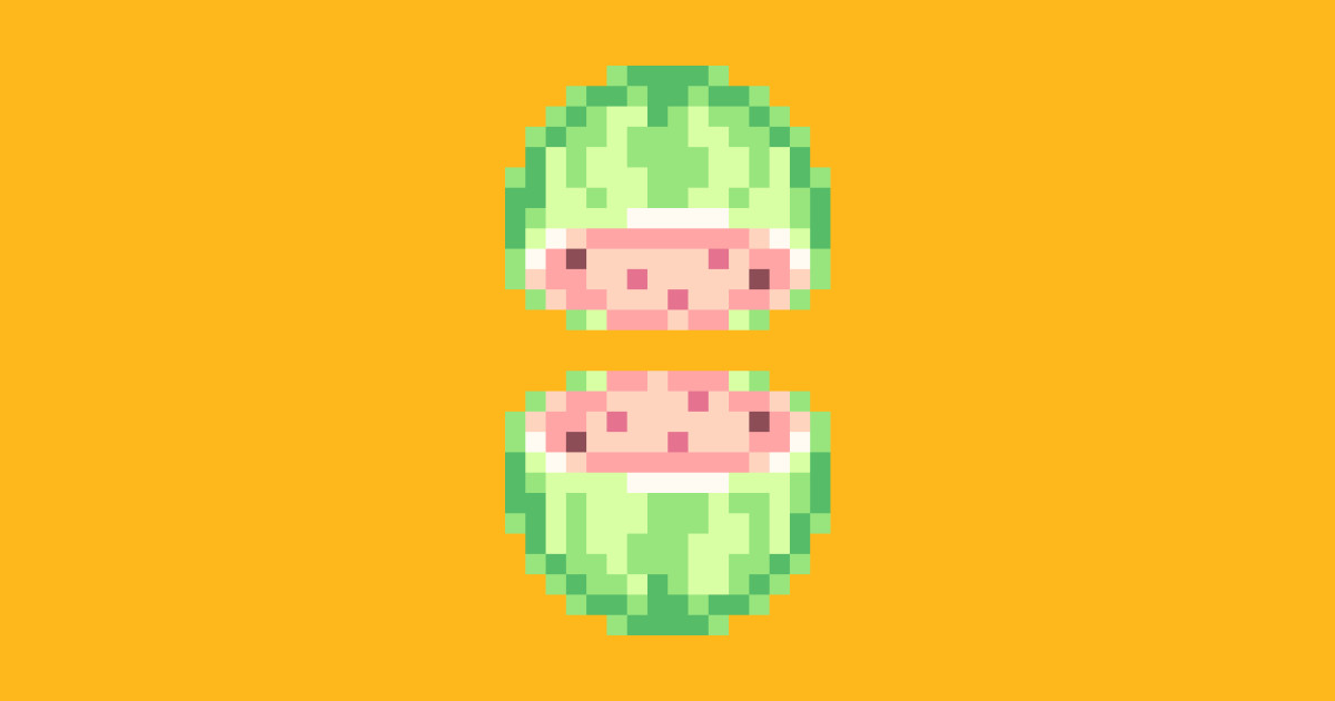 Pixel Watermelon - Pixel Watermelon - Posters and Art Prints | TeePublic