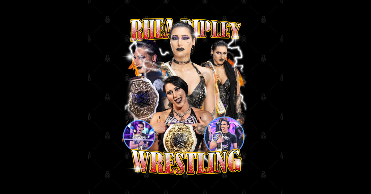 Bootleg Design Rhea Ripley - Rhea Ripley - Sticker | TeePublic