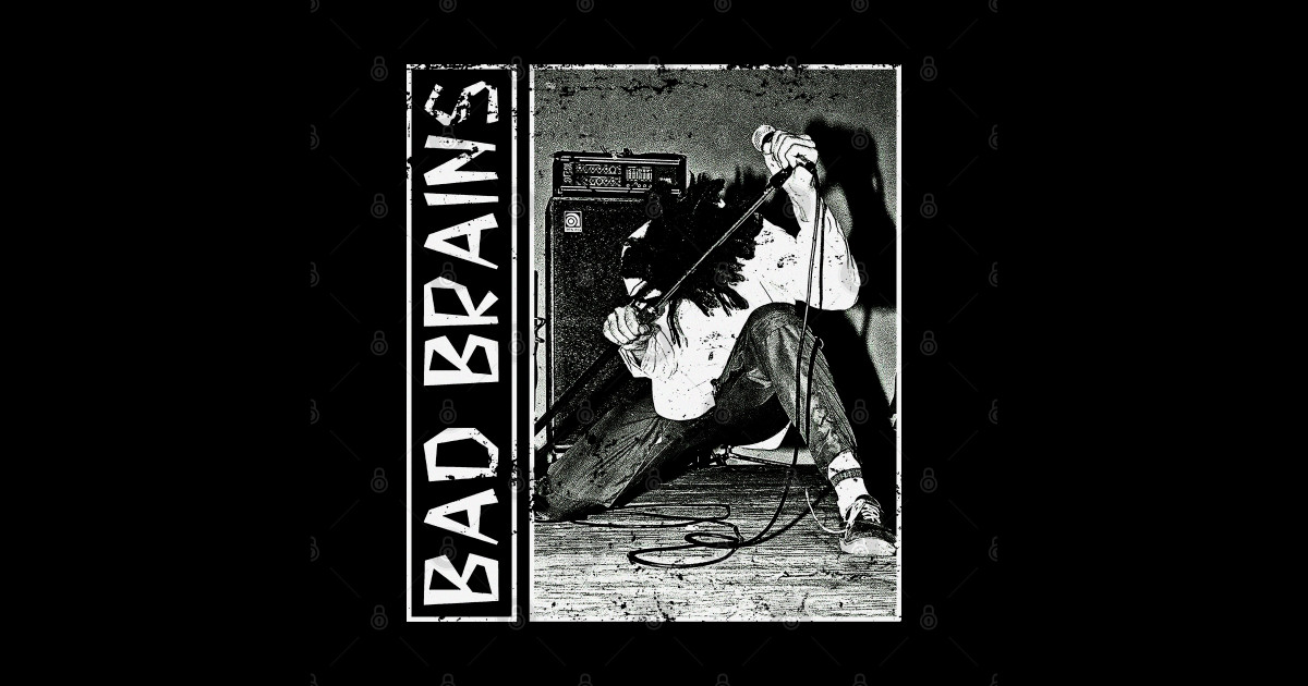 Bad Brains // Vintage Distressed Fanmade - Bad Brains - Sticker | TeePublic