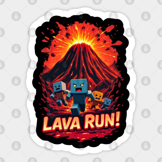 Roblox Lava Run - Roblox - Sticker | TeePublic