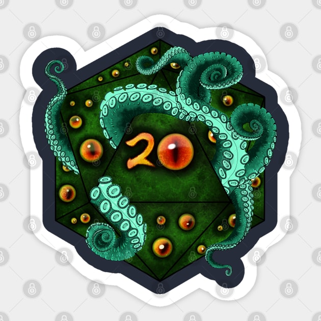Eldritch Horror D20 - Dnd - Sticker | TeePublic