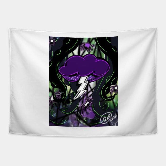 Merging Emblems: Intrusive Anxiety - Merge - Tapestry | TeePublic