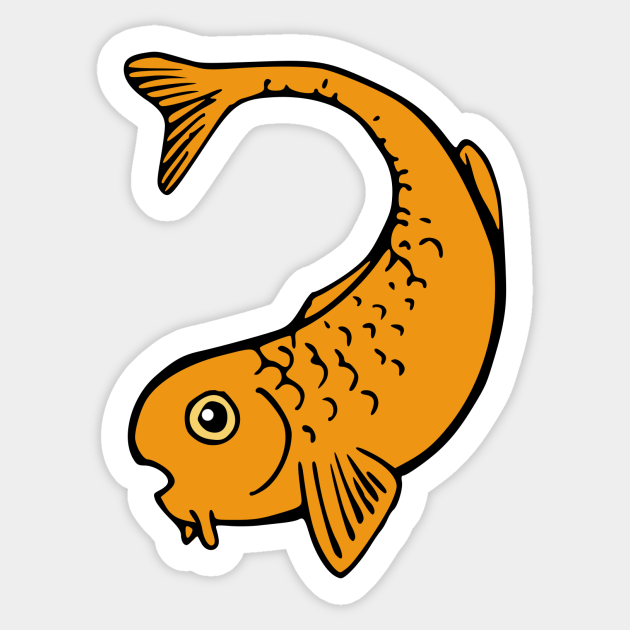 Koi Fish - Fish - Sticker | TeePublic