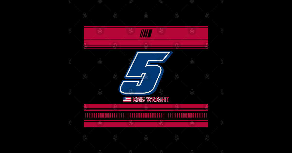 Kris Wright#5 2025 NASCAR Design - Kris Wright - Sticker | TeePublic