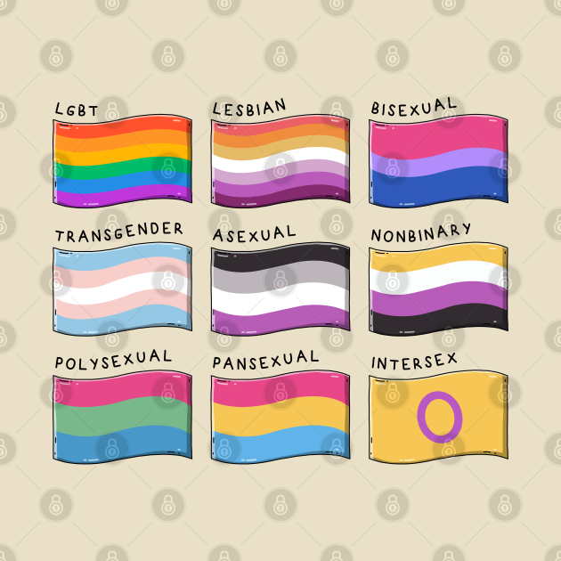 Retro LGBTQIA Pride Flags - Pride Flags - T-Shirt | TeePublic