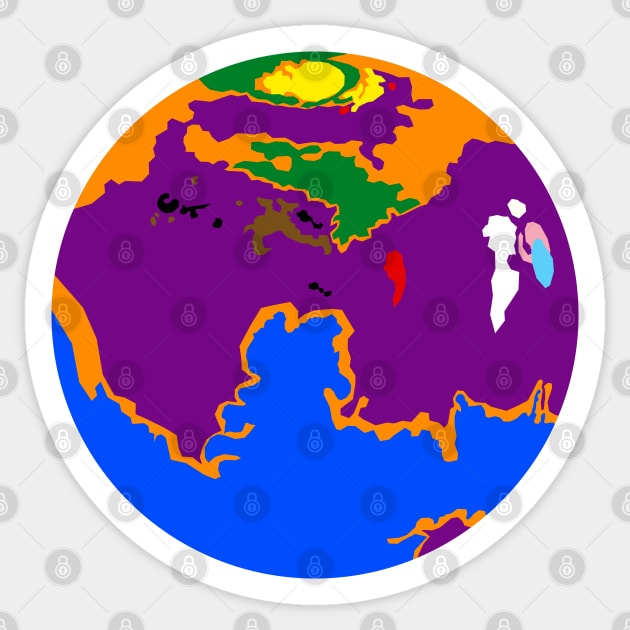 Pride Planets - Mars - Progress Pride - Space - Sticker | TeePublic