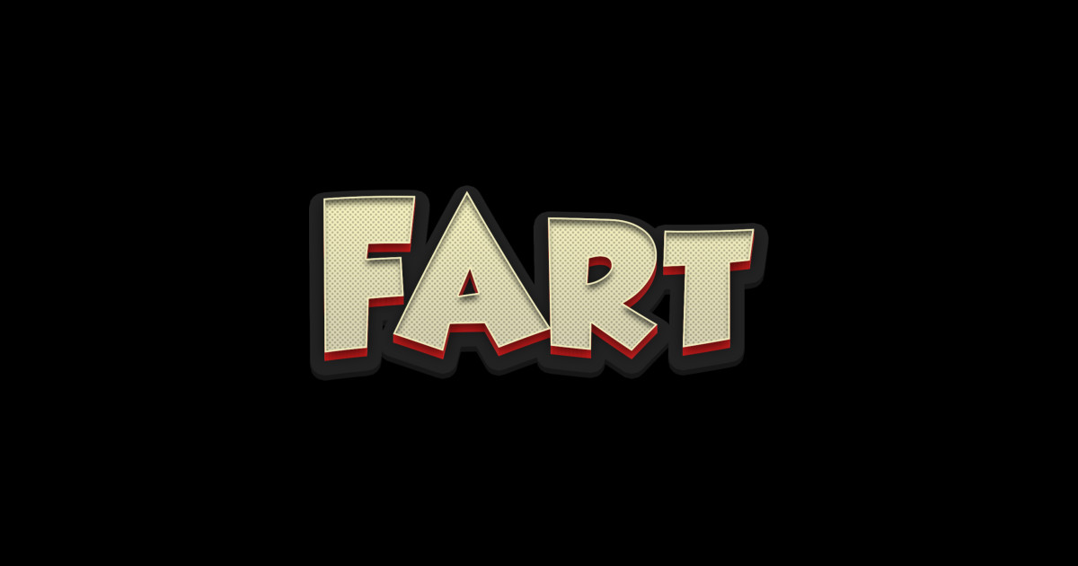 Fart (retro) - Fart - Sticker | TeePublic