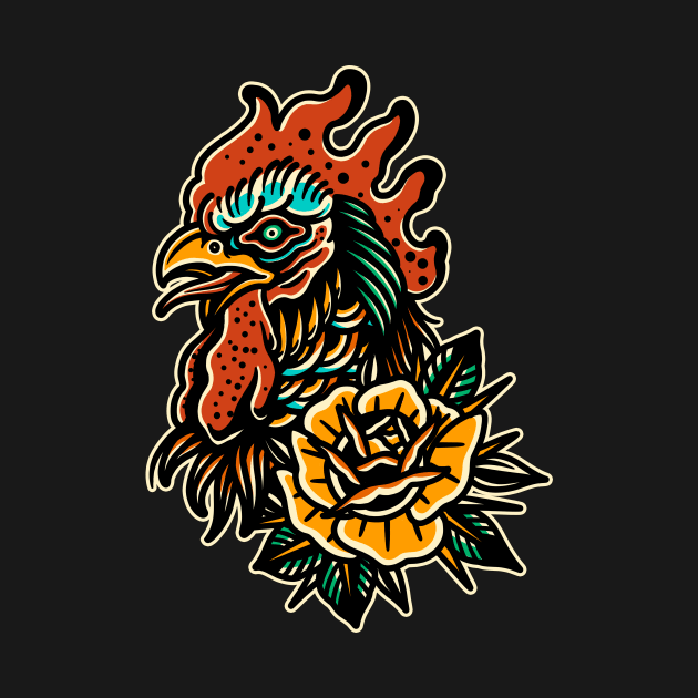 Early Risers - Rooster - T-Shirt | TeePublic