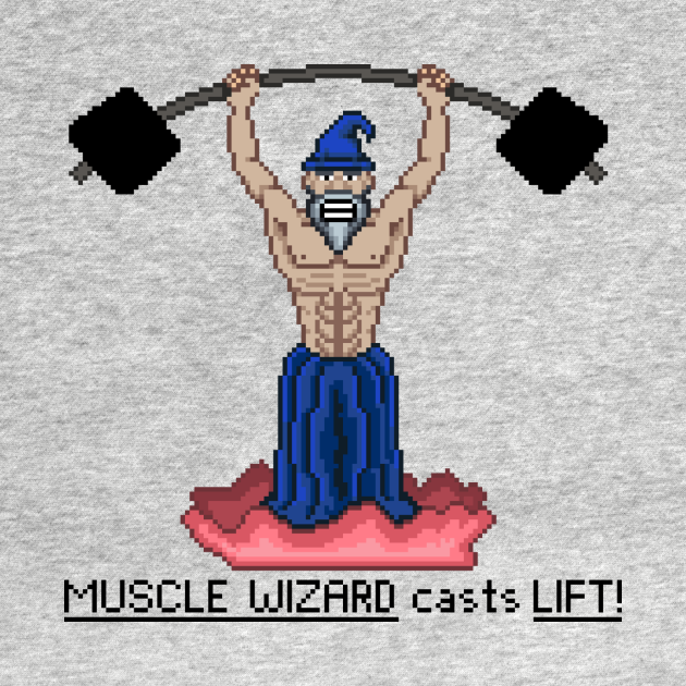 Muscle Wizard - Muscle Wizard - T-Shirt | TeePublic