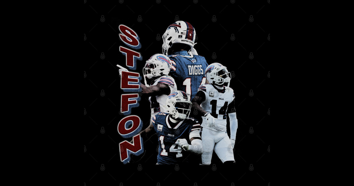 Stefon Diggs Vintage Collage - Stefon Diggs - Posters and Art Prints ...
