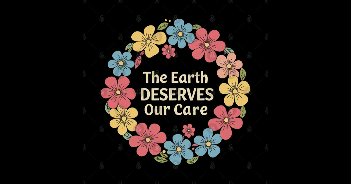 The Earth Deserves Our Care. - The Earth Deserves Our Care - Sticker ...
