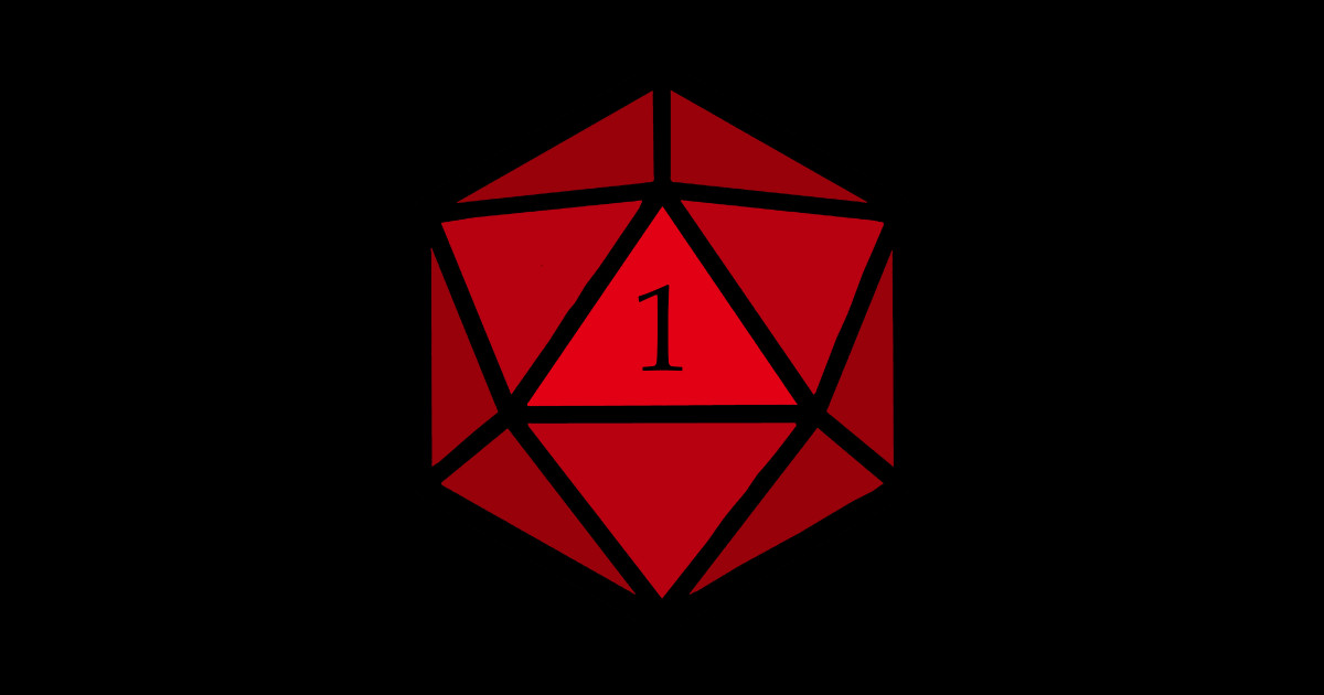 Nat 1 - Dnd - Sticker | TeePublic