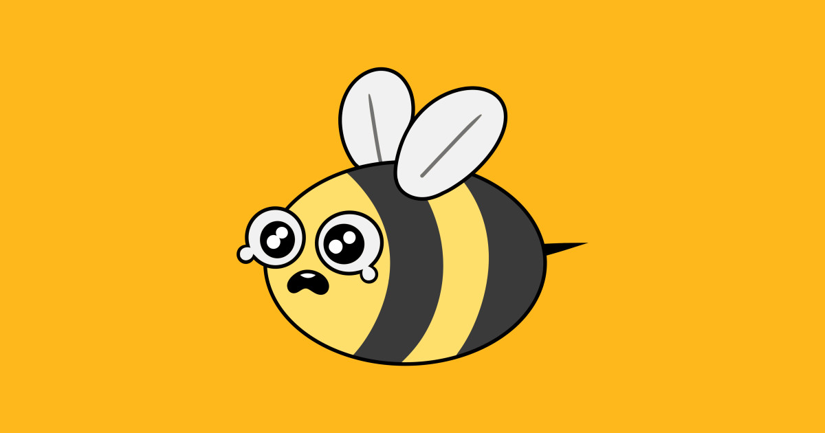 Sad Bee - Honeybee - T-Shirt | TeePublic