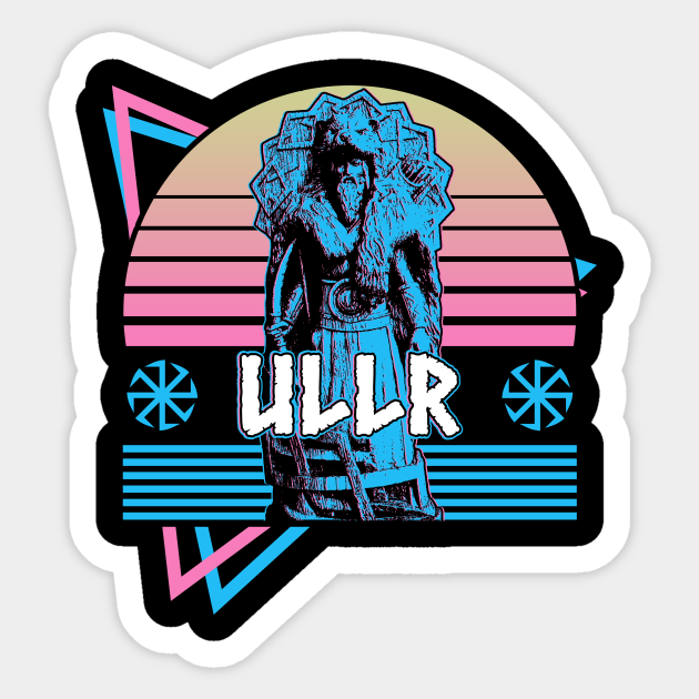 Ullr Norse God Asgard Norse Mythology Retro - Ullr - Sticker | TeePublic