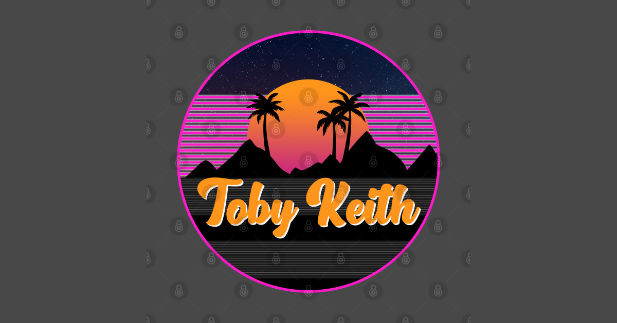 Toby Keith || Mountain Retro - Toby Keith - T-Shirt | TeePublic