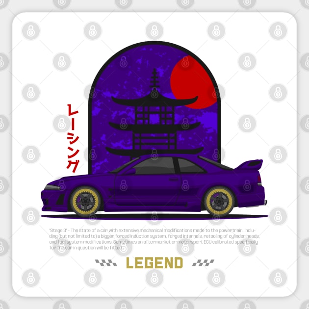 Legend Purple Skyline GTR R33 JDM - Gtr R33 - Sticker | TeePublic
