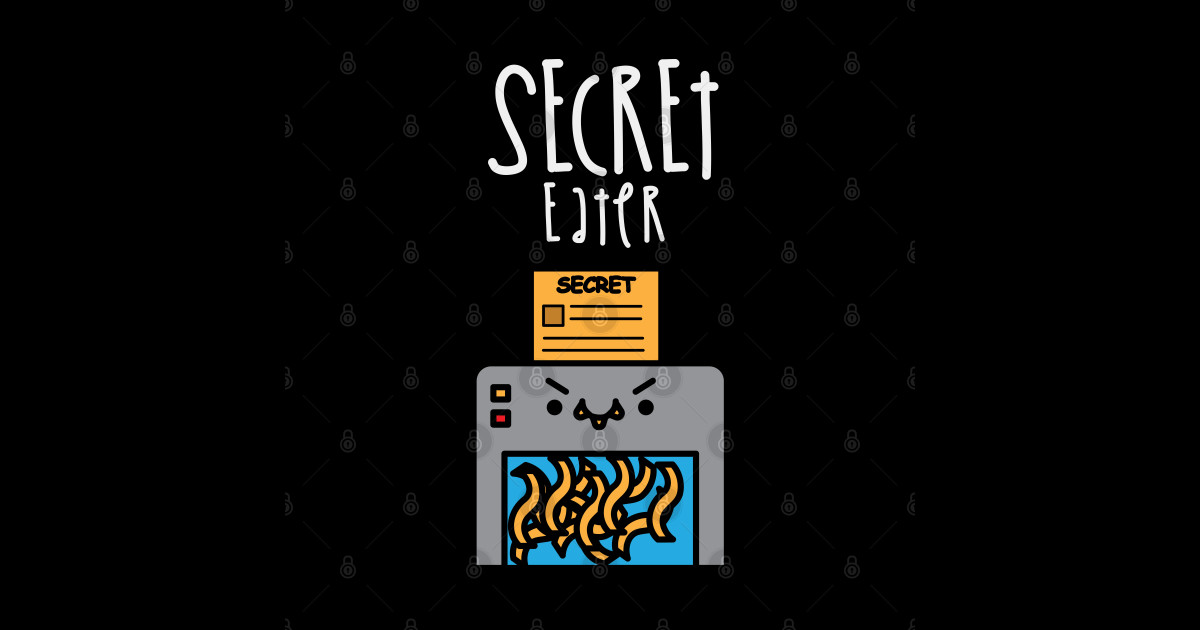 Secret Eater - Pun - Sticker | TeePublic