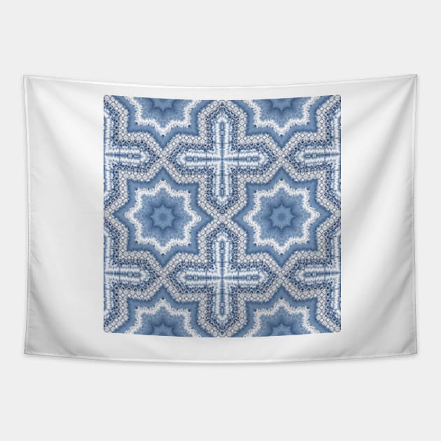 Textured Shibori Tile Pattern - Textured - Tapestry | TeePublic
