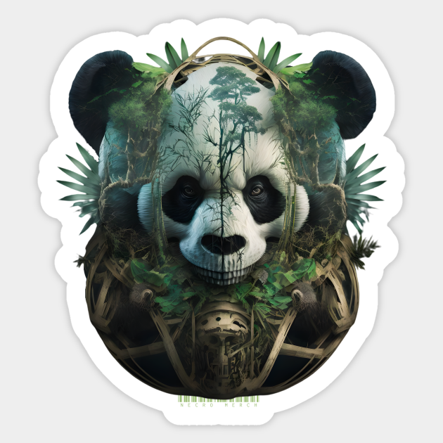 Necro Panda - Necro Merch - Horror - Sticker | TeePublic