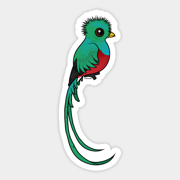 Birdorable Resplendent Quetzal - Bird - Sticker | TeePublic