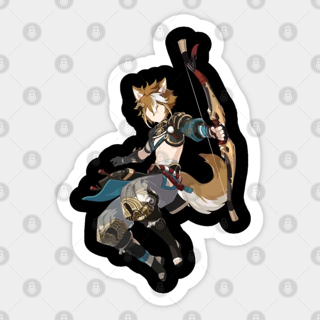 Genshin Impact Gorou - Genshin Impact - Sticker | TeePublic