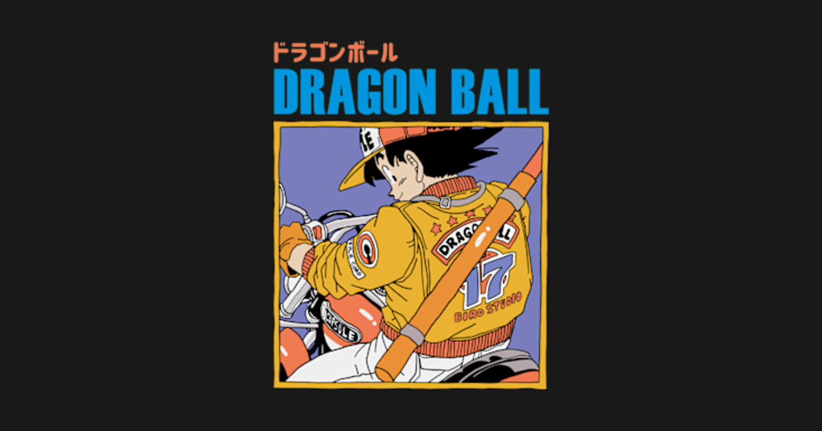 Goku Riding A Motocycle Dragon Ball - Goku - T-Shirt | TeePublic