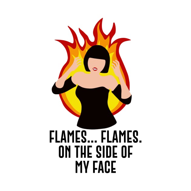 Flames flames on the side of my face - Clue - T-Shirt | TeePublic