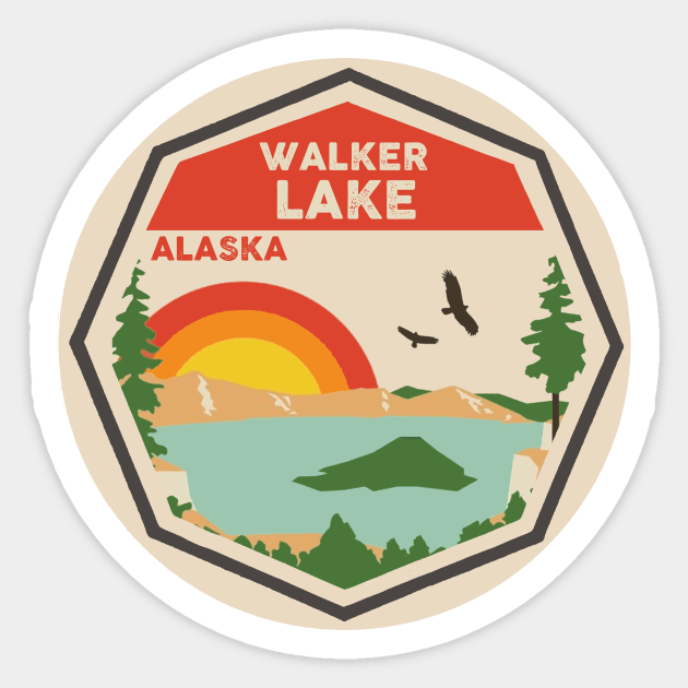 Walker Lake Alaska - Walker Lake - Sticker | TeePublic