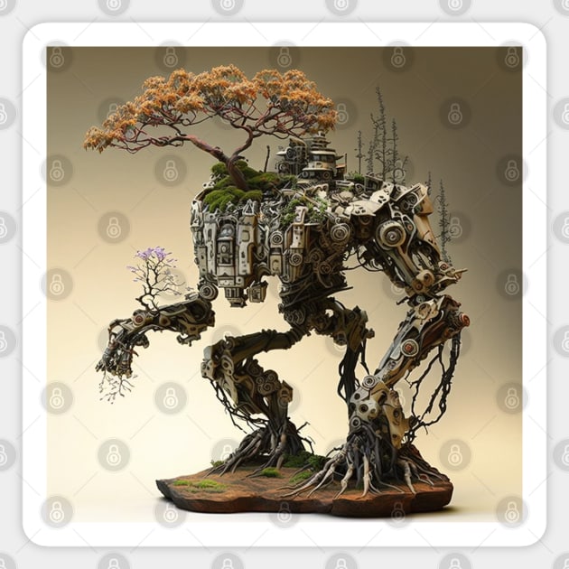 Intricate Bonsai Bots - Bonsai - Sticker | TeePublic