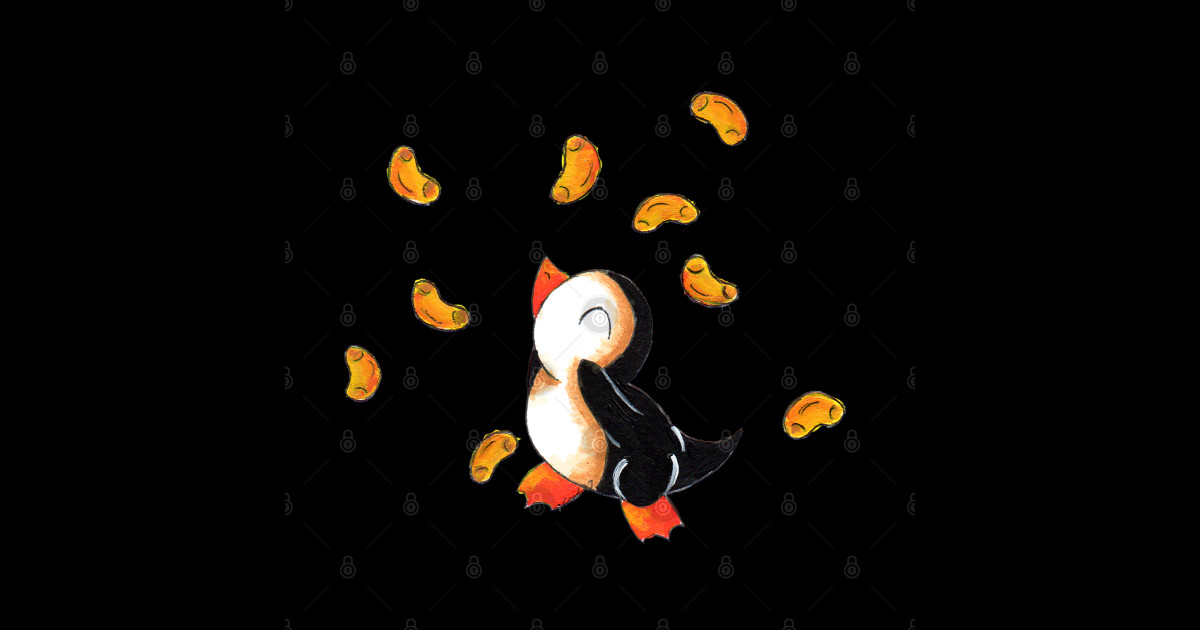 Macaroni Penguin - Puns - Sticker | TeePublic