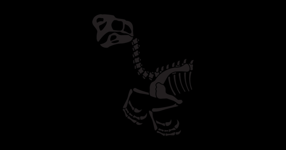 oviraptor skeleton - Oviraptor - Sticker | TeePublic