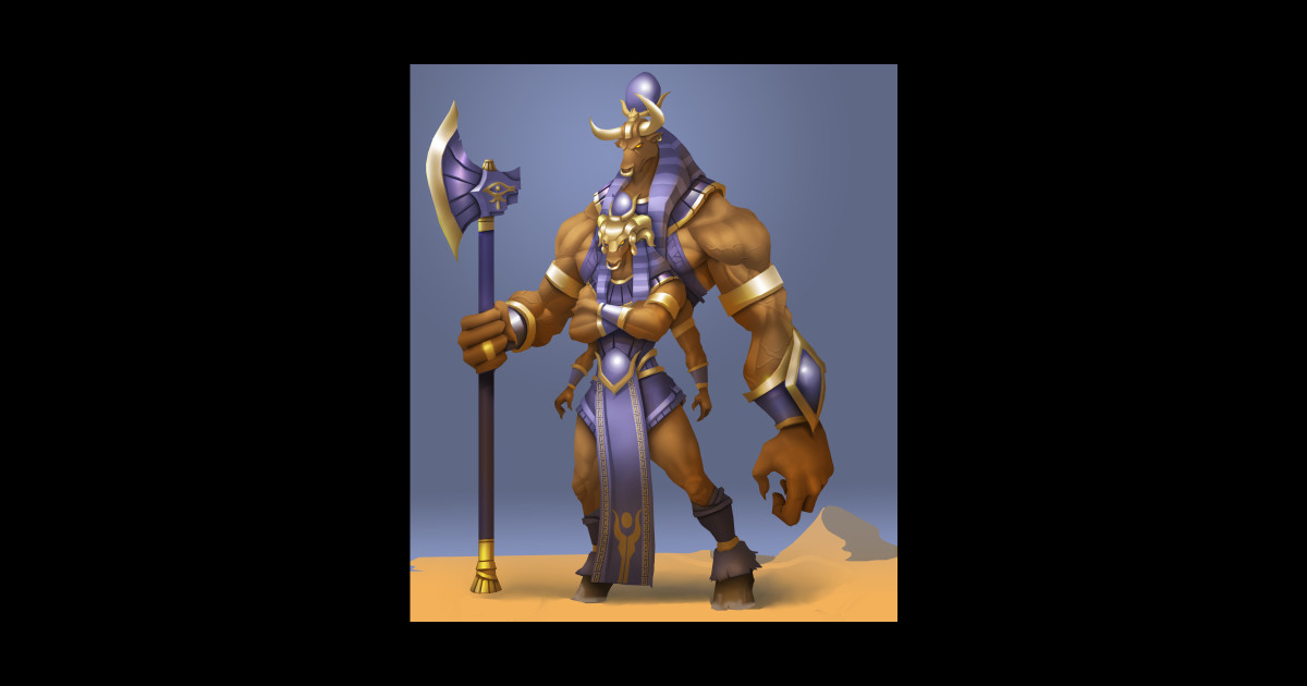 Egyptian Minotaur Collection - Minotaur - Sticker | TeePublic