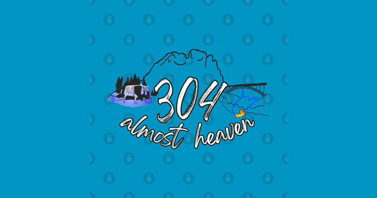 West Virginia Area Code 304 - West Virginia - T-Shirt | TeePublic