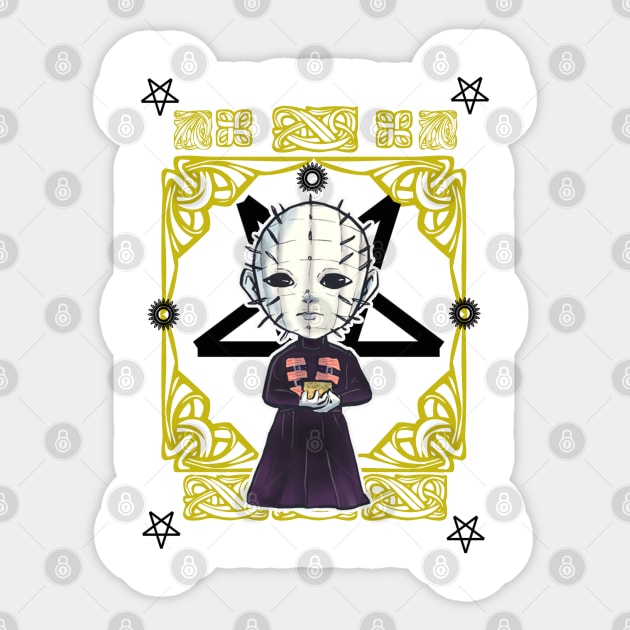 terror chibi - Pinhead - Sticker | TeePublic