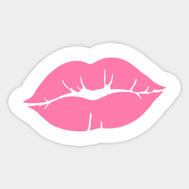 Kissy Face - Kissing Lips - Sticker | TeePublic